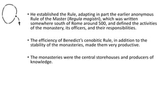 Christianity & monasticism in medieval ages | PPTX