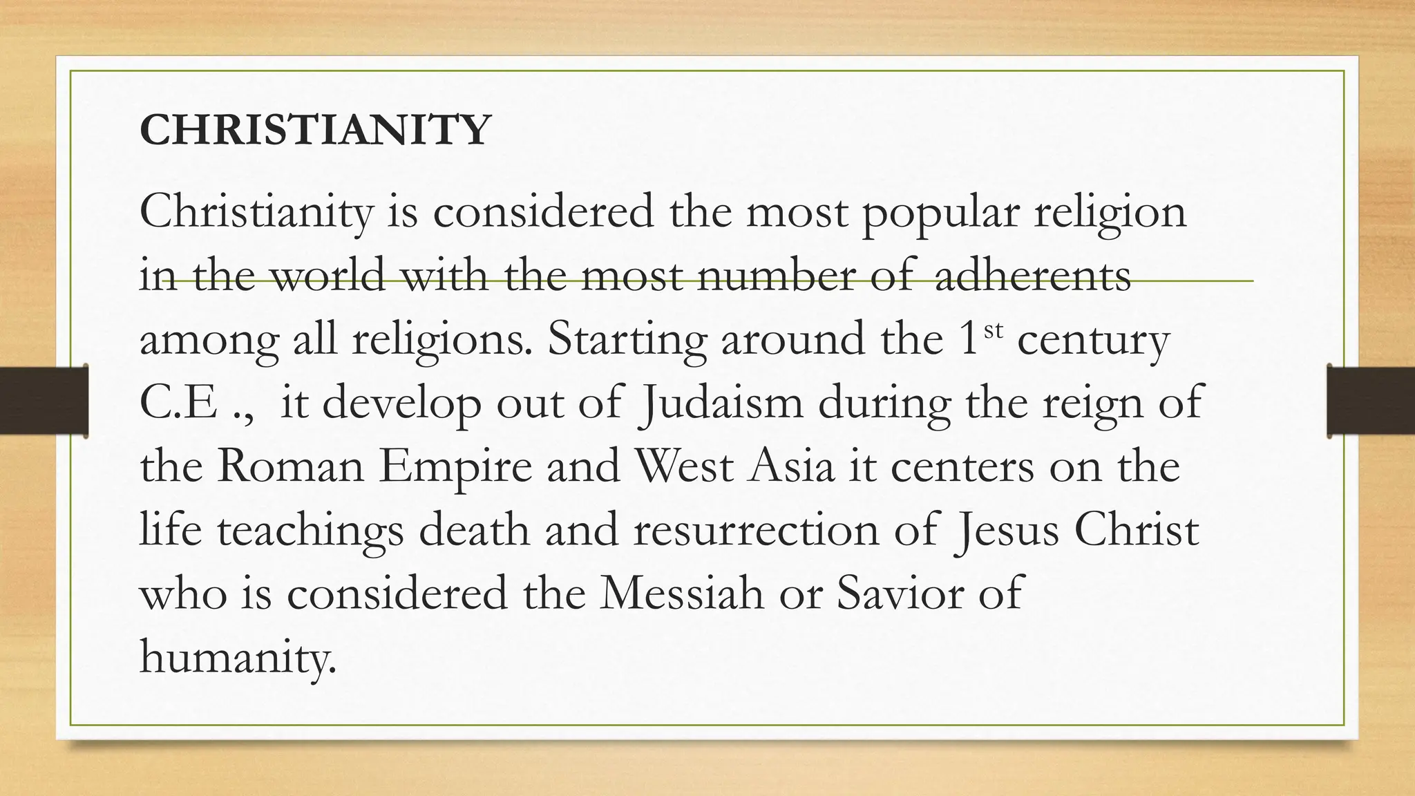 Christianity PPT_100324.pptxRELIGIONANDBELIEF | PPTX