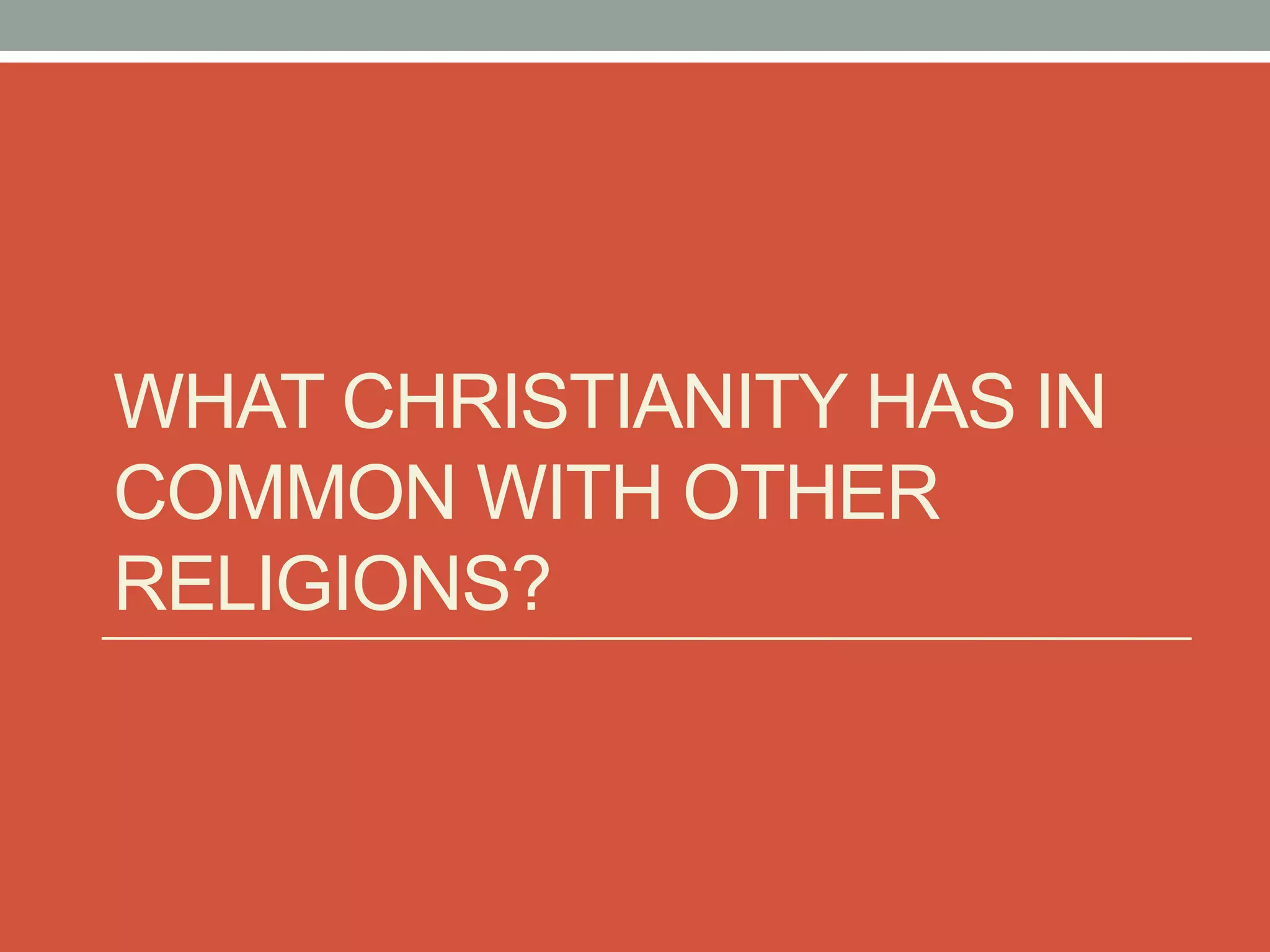 Christianity. Presentation at Grade 4 of International School of ...