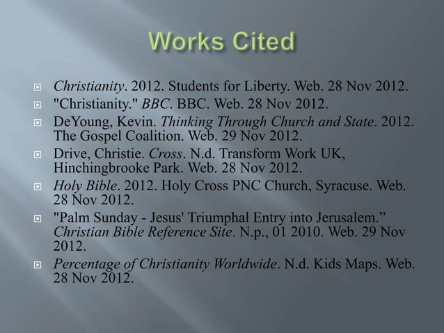 Christianity Project | PPT