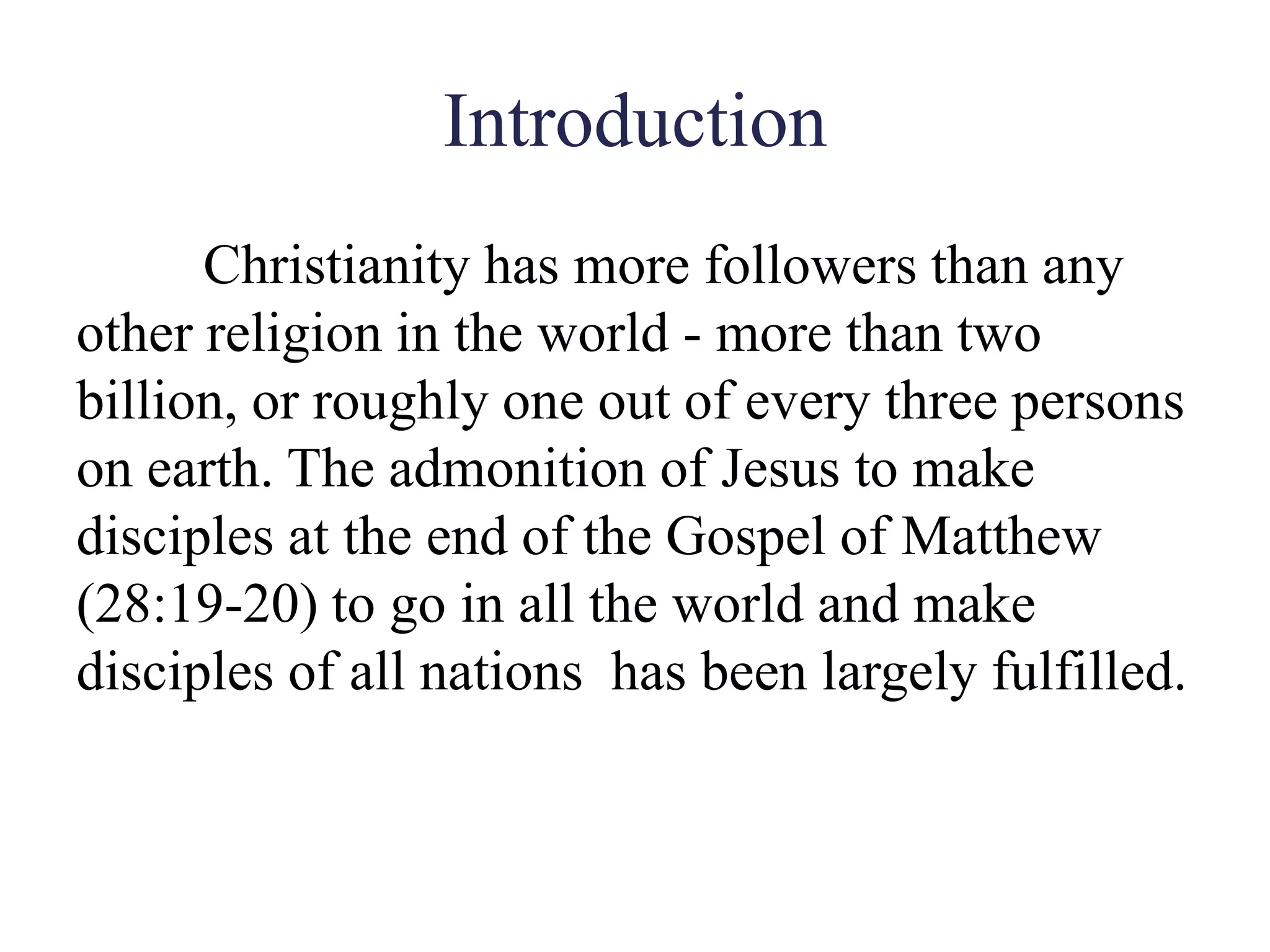 Christianity (world religion) | PPTX