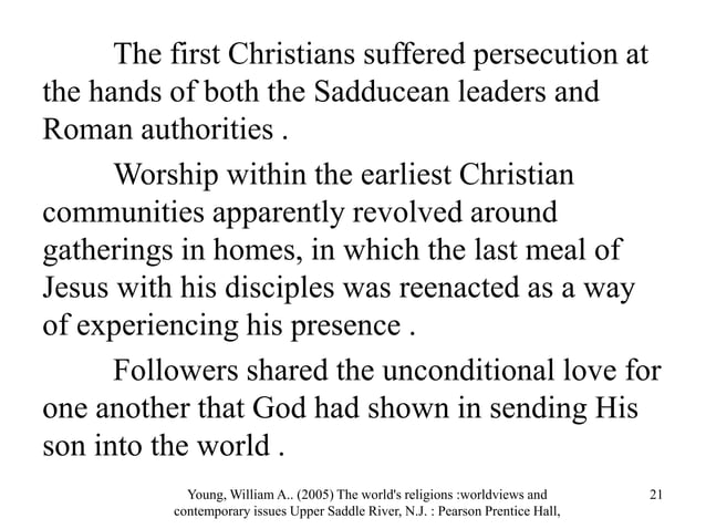 Christianity (world religion) | PPTX | Christianity | Religion & Spirituality