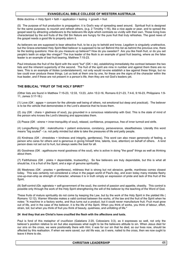 CHRISTIAN LEADERSHIP | PDF