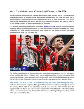 Christian leads AC Milan USMNT's eyes on FIFA 2026.docx
