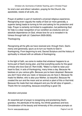 Christian Life part 4: Christian Prayer | PDF