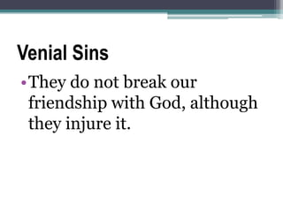 Venial Sins | PPTX