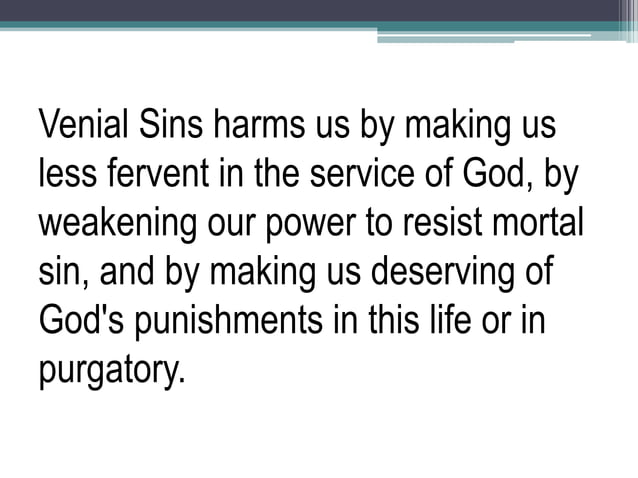 Venial Sins | PPTX