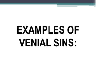 Venial Sins | PPTX