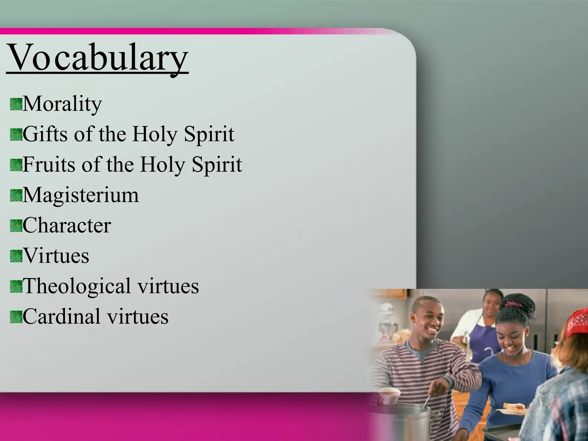 Christian Morality in the light of Catholic Teaching | PPT