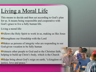 Christian Morality in the light of Catholic Teaching | PPT