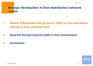 ENEL plans for storage introduction in Italian distribution network ...
