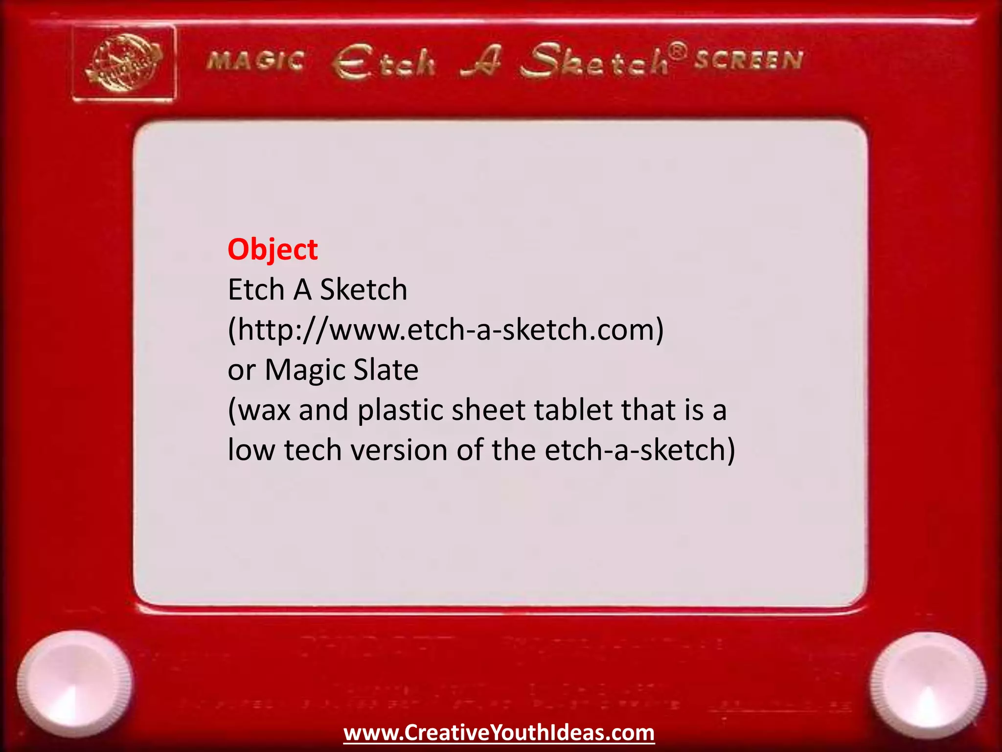 Christian Object Lesson - Etch-a-Sketch | PPTX