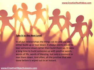 Christian Object Lesson - Knock Down, or Build Up | PPTX