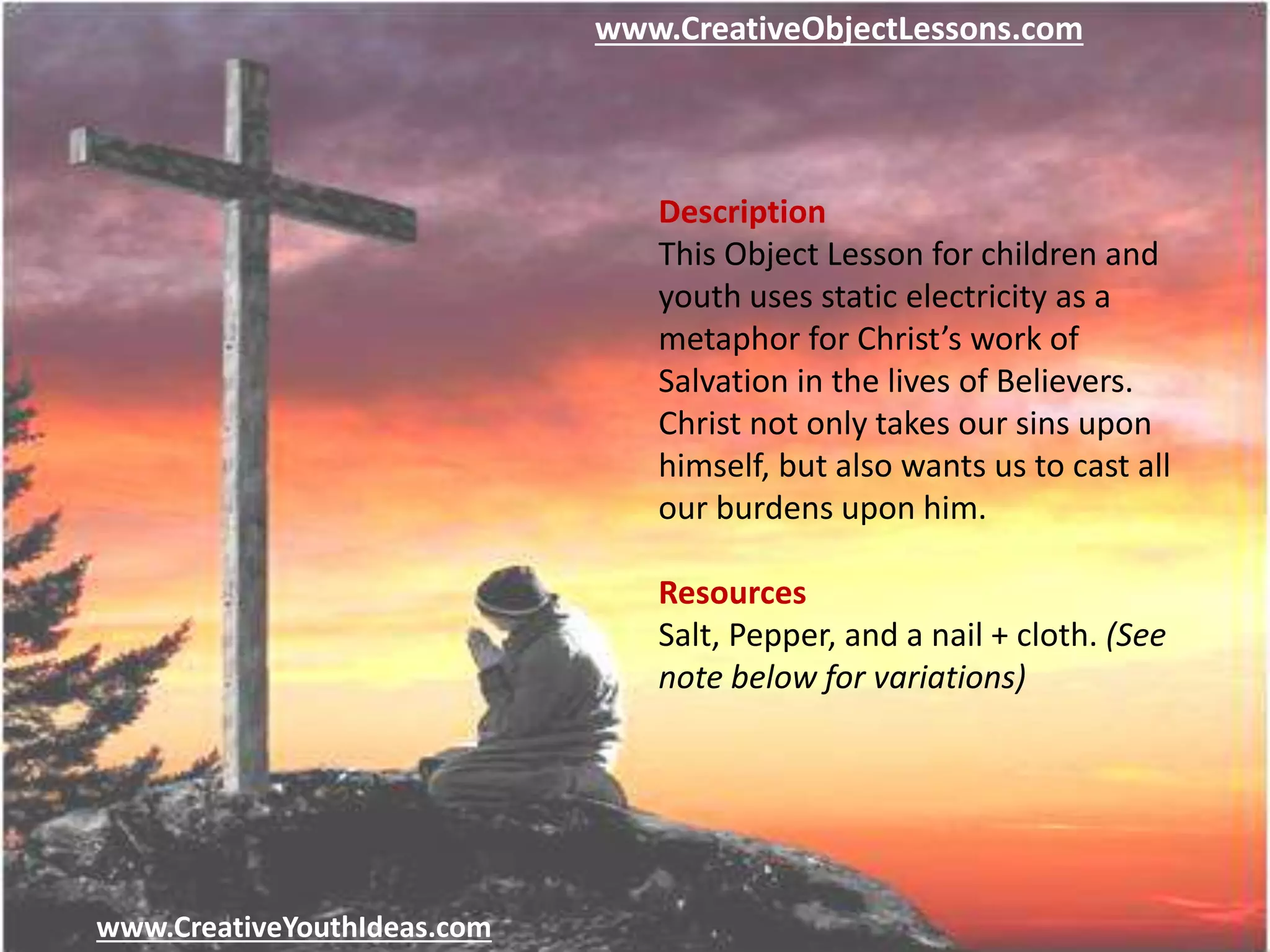 Christian Object Lesson - Take It Away | PPTX | Christianity | Religion ...