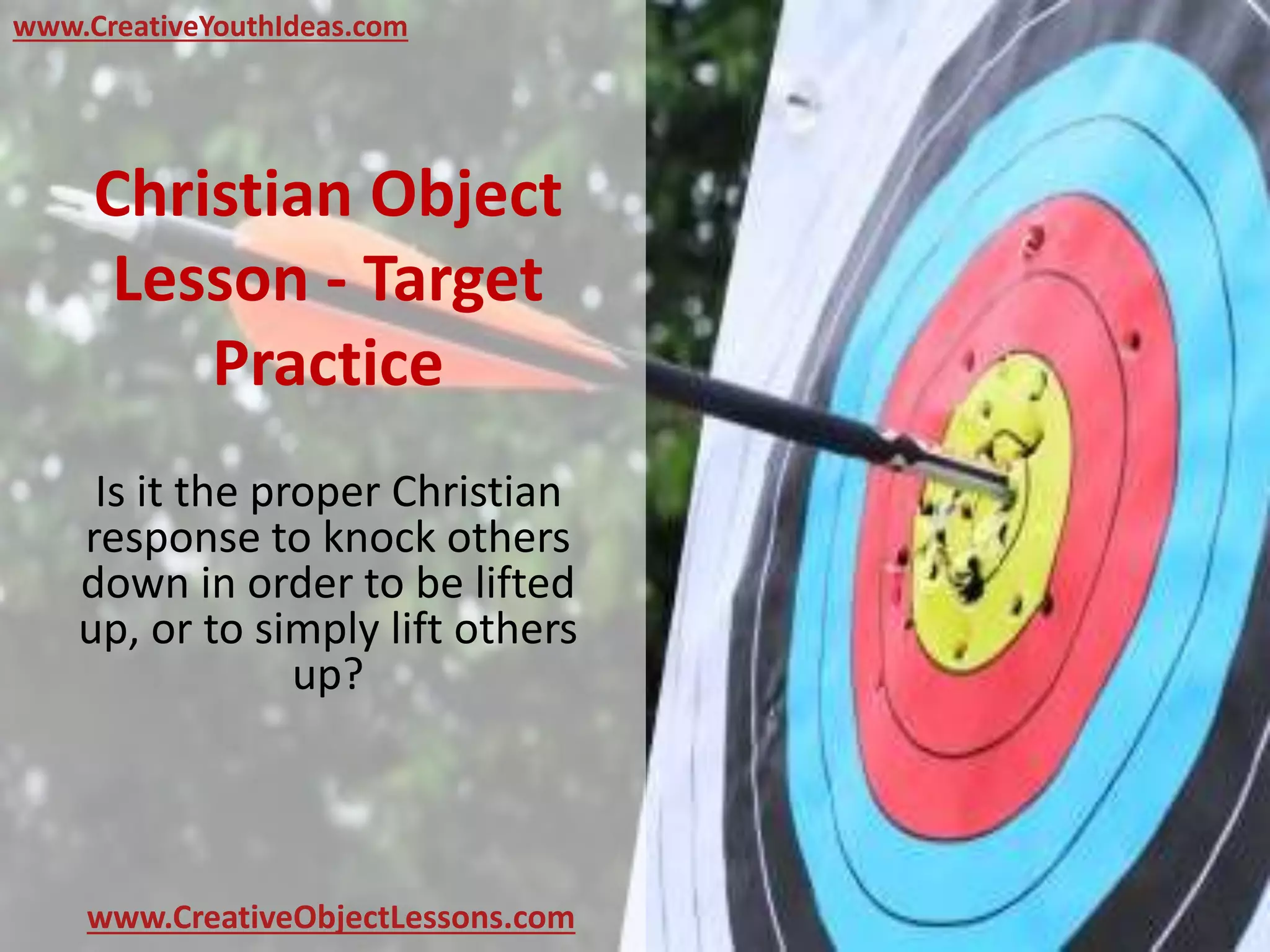 Christian Object Lesson - Target Practice | PPT
