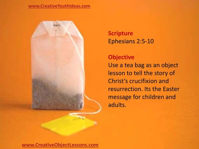 Christian Object Lesson - The Gospel According to a Tea Bag | PPTX