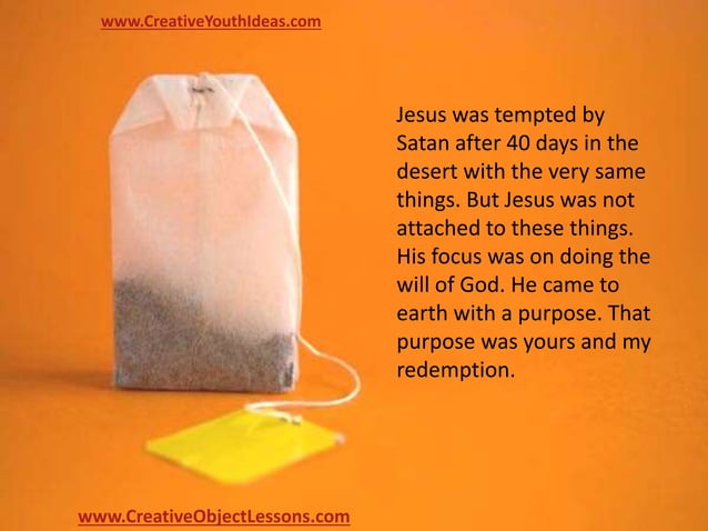 Christian Object Lesson - The Gospel According to a Tea Bag | PPTX
