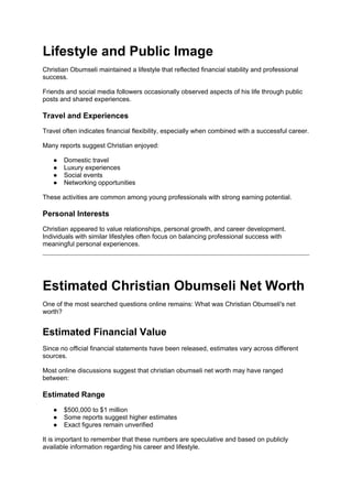 Christian Obumseli Net Worth_ Career, Lifestyle, and Financial ...