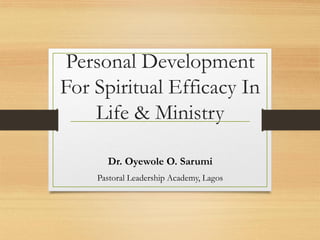 Christian personal development | PDF