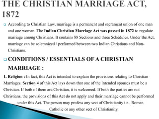 Christian Personal Laws | PPTX
