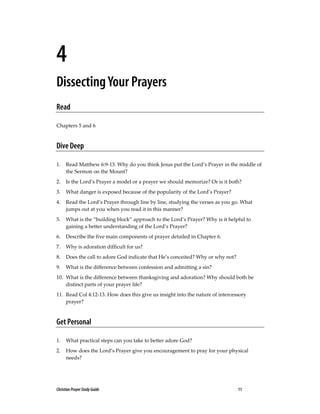 Prayer Study Guide | PDF