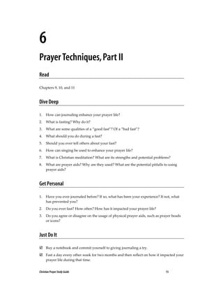 Prayer Study Guide | PDF