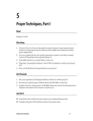 Prayer Study Guide | PDF