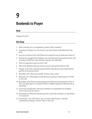 Prayer Study Guide | PDF
