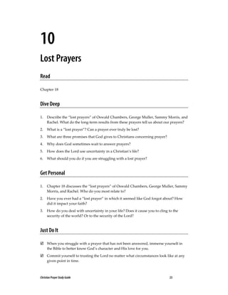 Prayer Study Guide | PDF