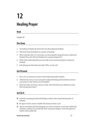 Prayer Study Guide | PDF