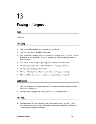 Prayer Study Guide | PDF