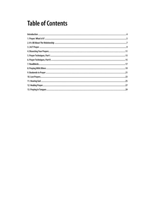 Prayer Study Guide | PDF