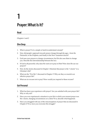Prayer Study Guide | PDF