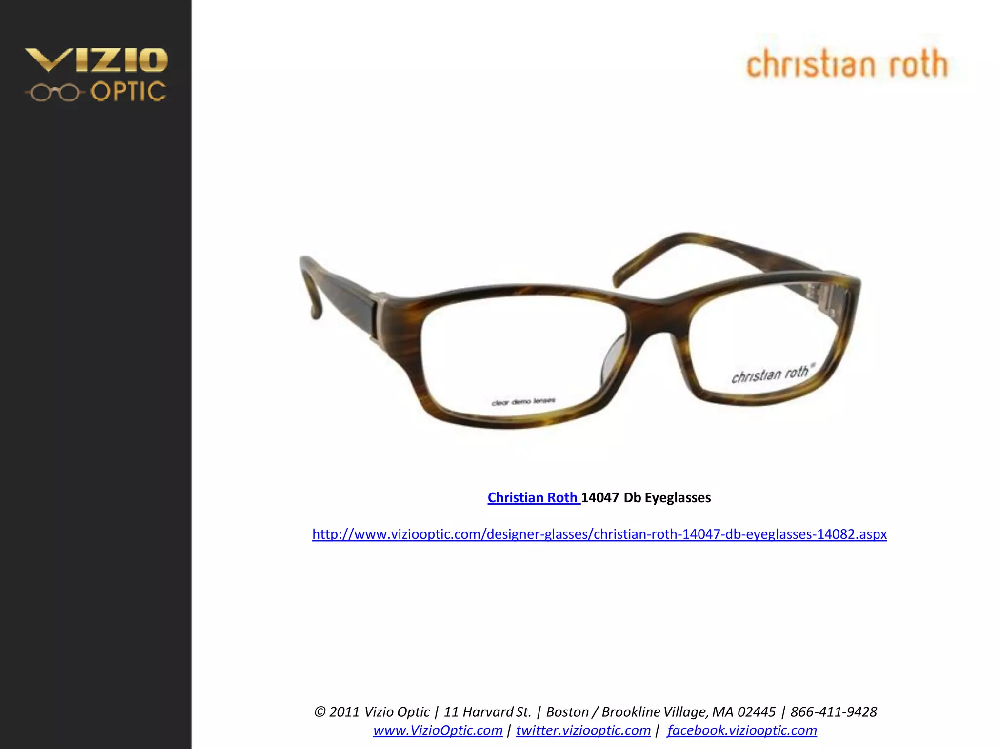 Christian Roth Eyewear | PDF