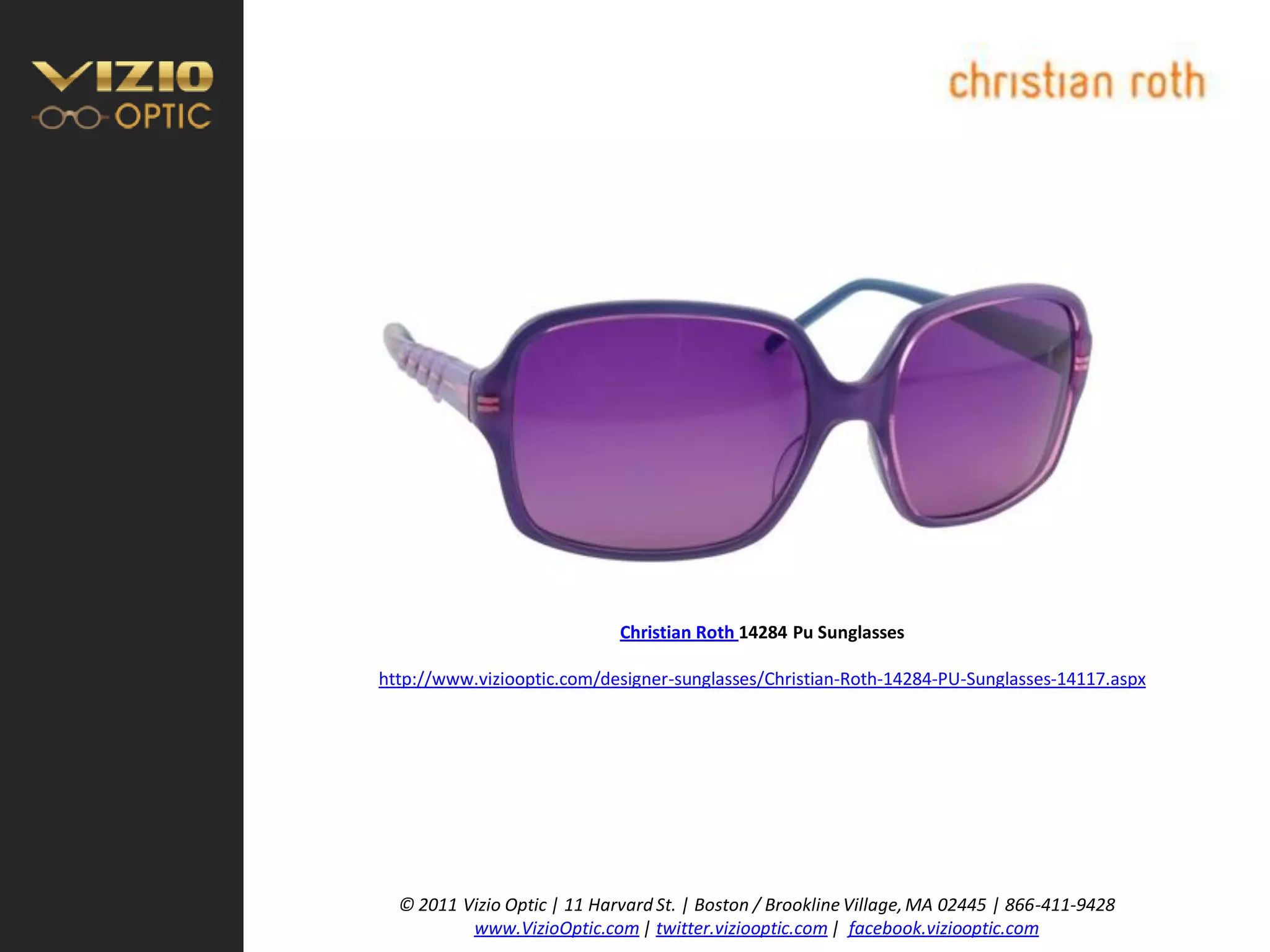 Christian Roth Eyewear | PDF