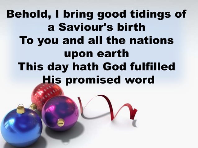 Christians Awake Salute The Happy Morn Ppt