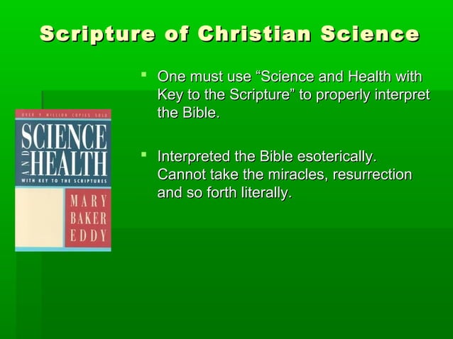 Christian Science and Scientology: A Power Point | PPT | Christianity ...