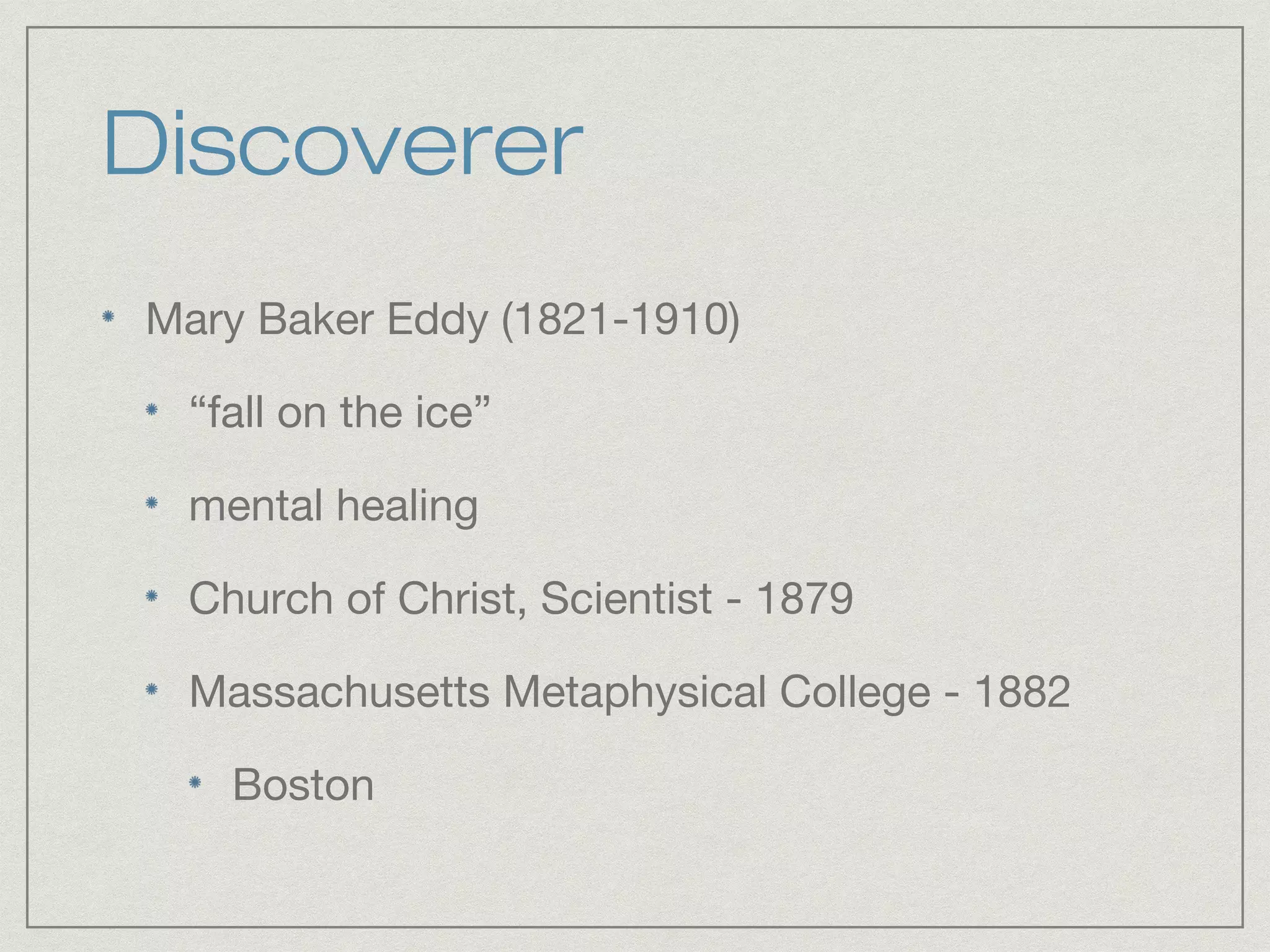 Christian science pp | PPT