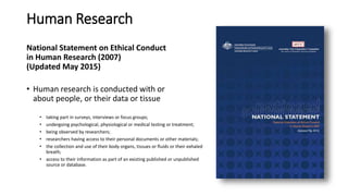 Ethical Conduct of Human Research | PPT