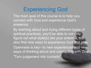 Christian Spirituality: Connecting to God (Day 1) | PPTX