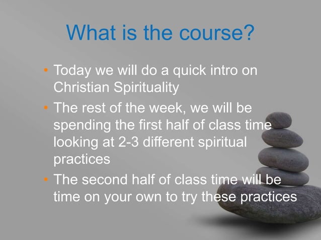 Christian Spirituality: Connecting to God (Day 1) | PPTX