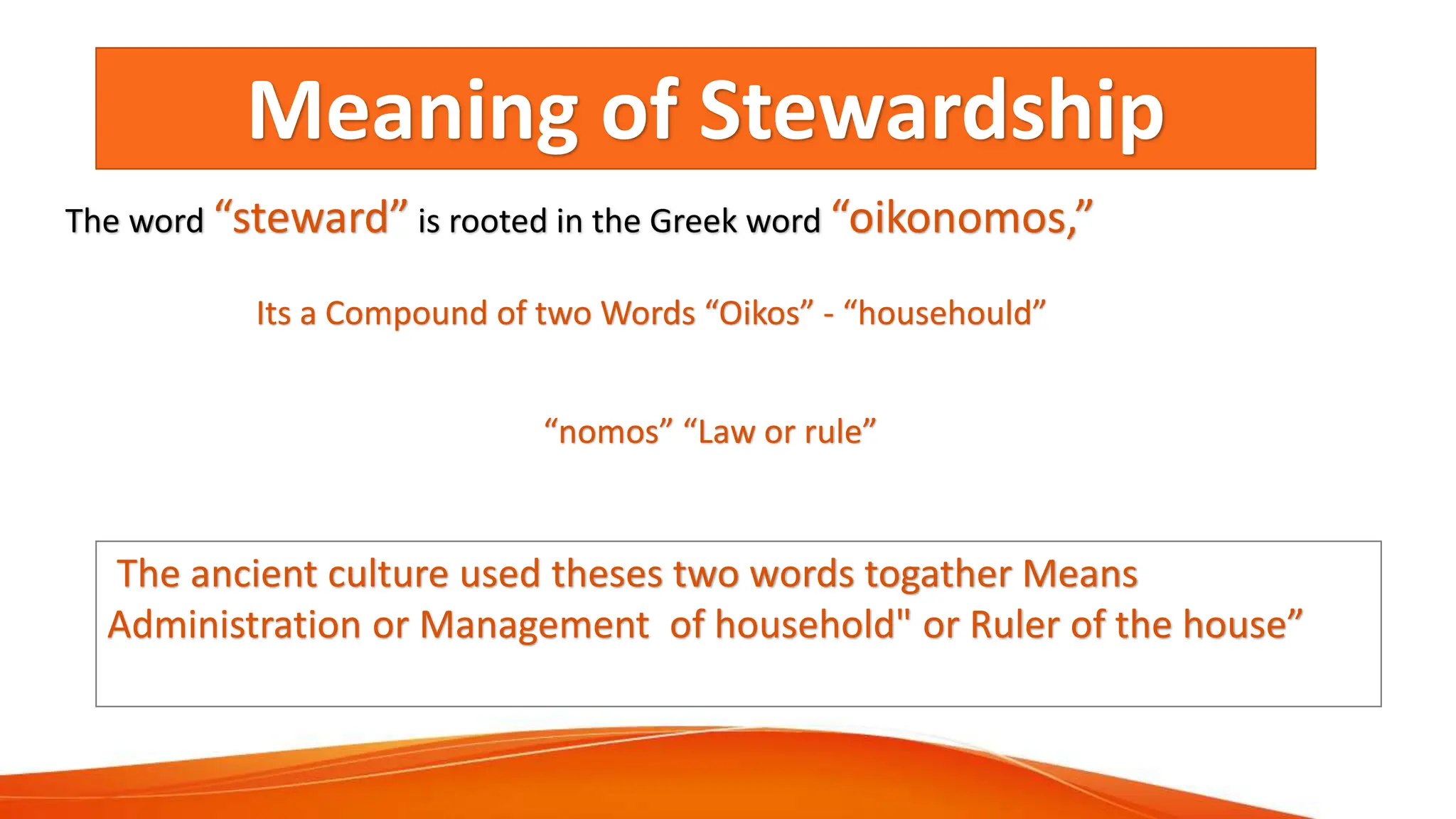 The Christian Stewardship Notes in .pptx