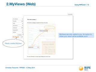 Tutorial: Using RIPEstat | PPT