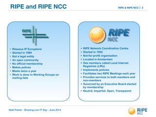 RIPE & RIPE NCC/Using RIPE Atlas and RIPEstat for Network Analysis | PPT