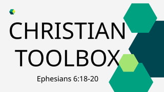 Word of hope: CHRISTIAN TOOLBOX sermon.pptx