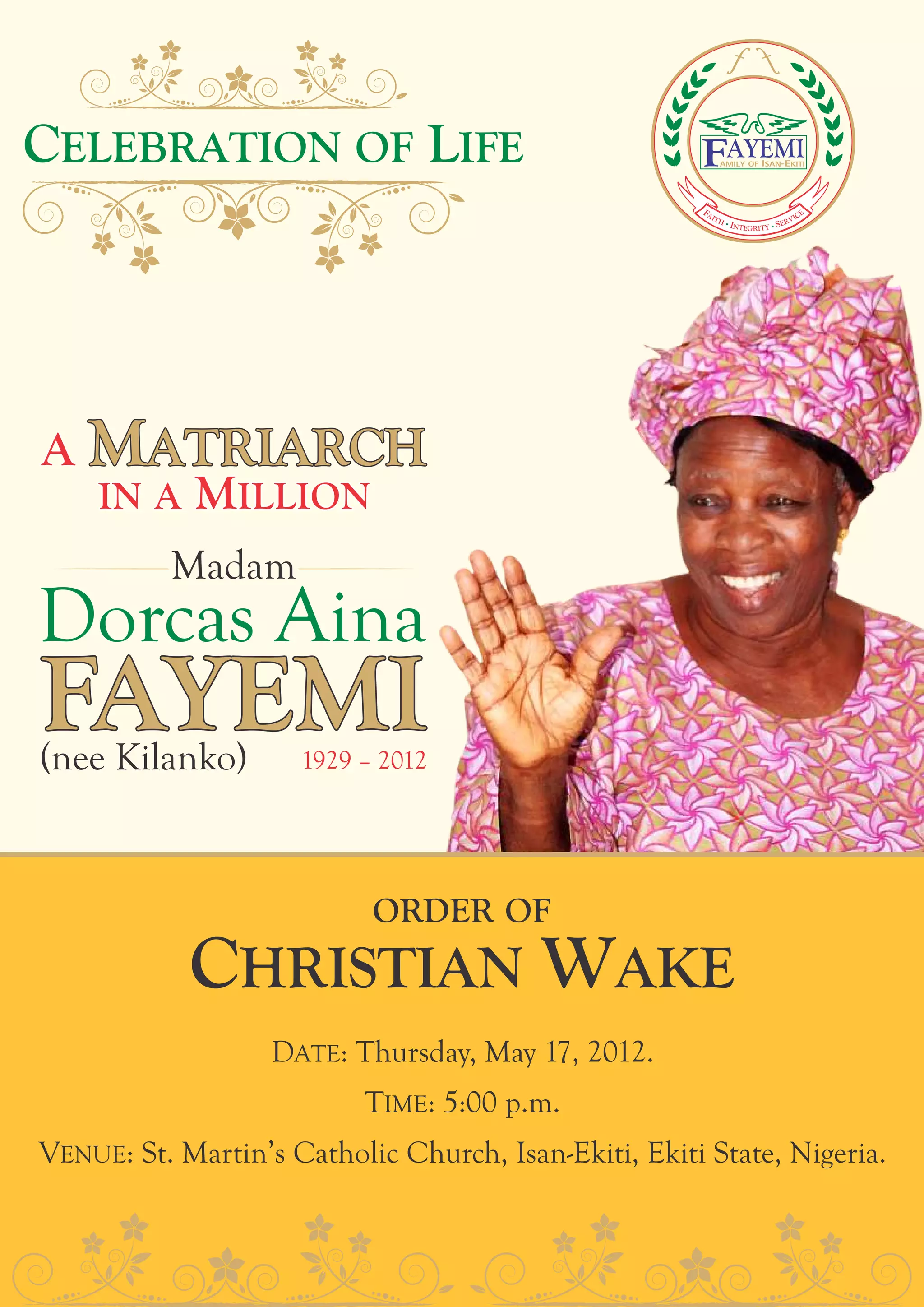 Christian Wake Keep Programme | PDF