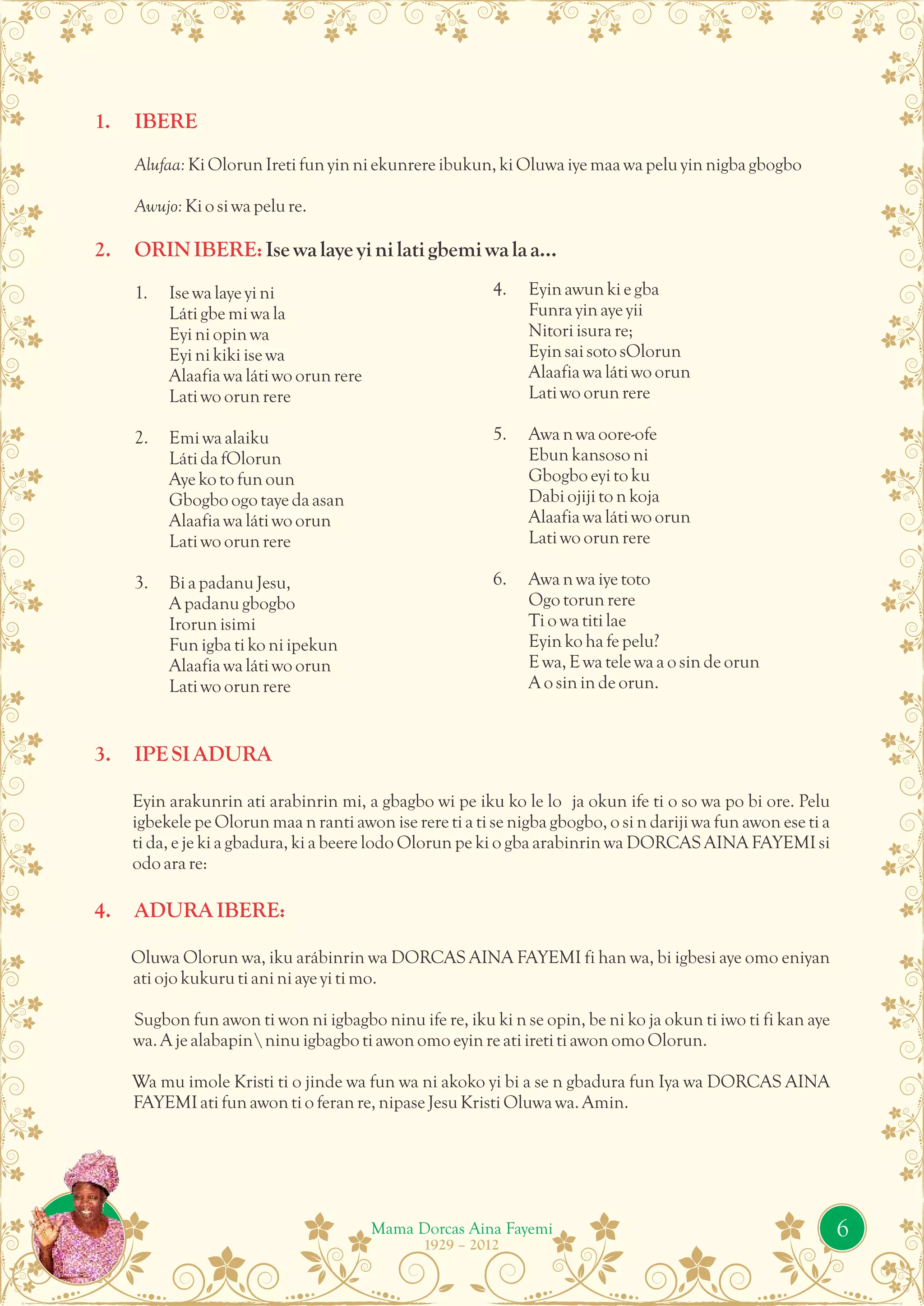 Christian Wake Keep Programme | PDF