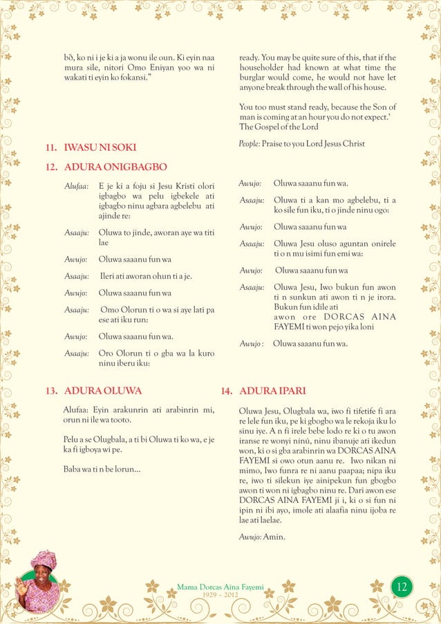 Christian Wake Keep Programme | PDF