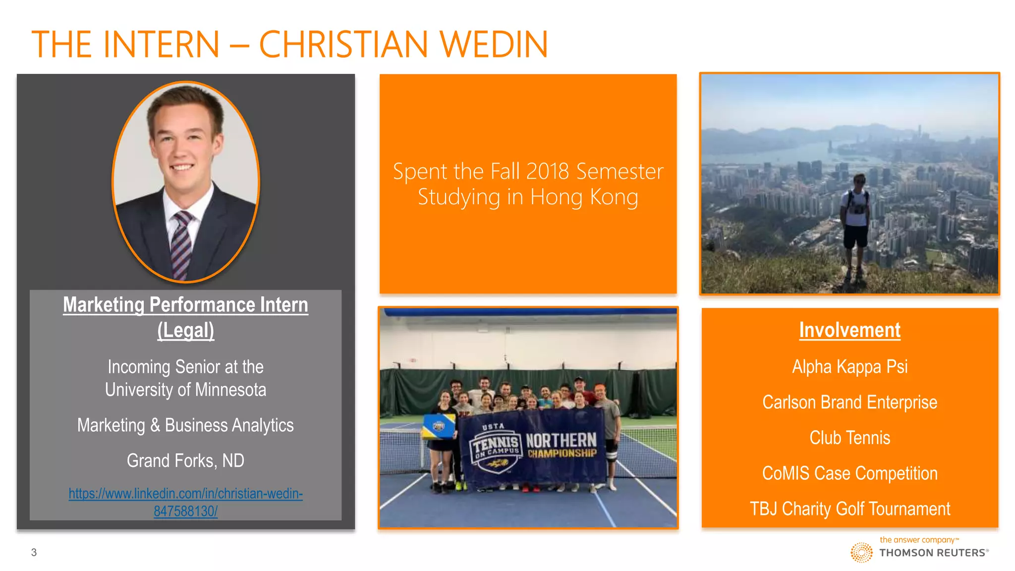 Thomson Reuters Internship Capstone | PPT