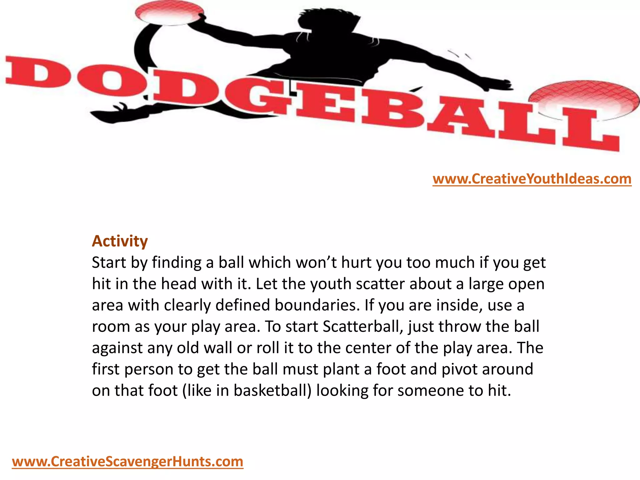 Christian youth camp scatterball | PPTX